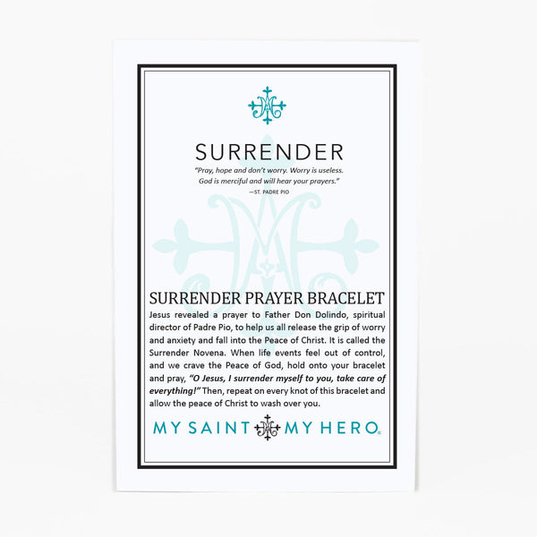 My Saint My Hero - Surrender Prayer Bracelet (Tan and Gold) – THE RED DOOR