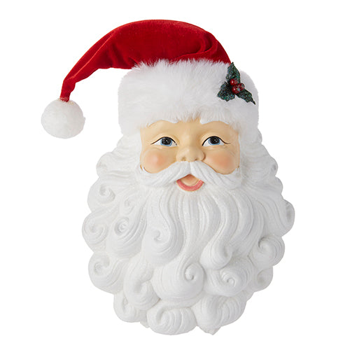 RAZ - 12" SANTA FACE WALL ART – THE RED DOOR